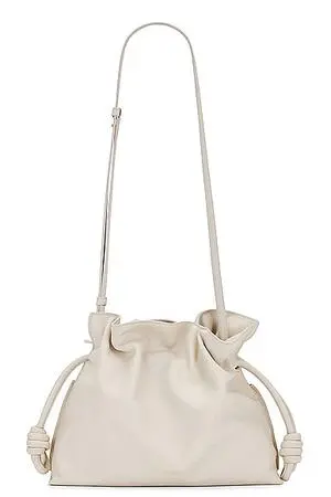 Loewe Flamenco Clutch In Cream