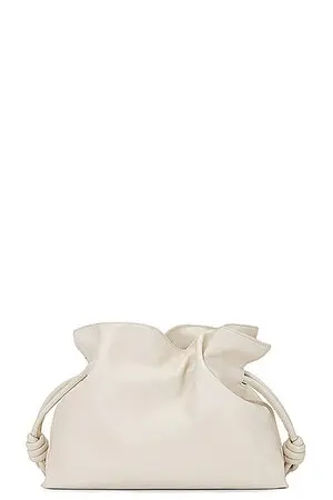 Loewe Flamenco Clutch In Cream