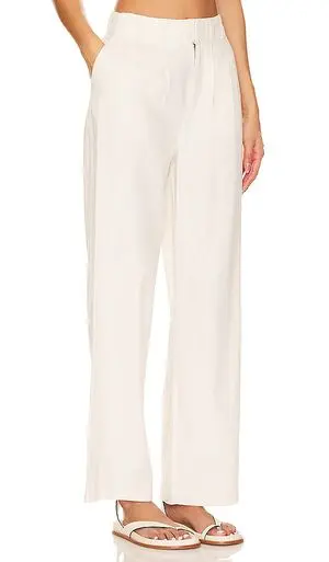 L*Space Rhodes Linen Cotton Blend Wide Leg Pants