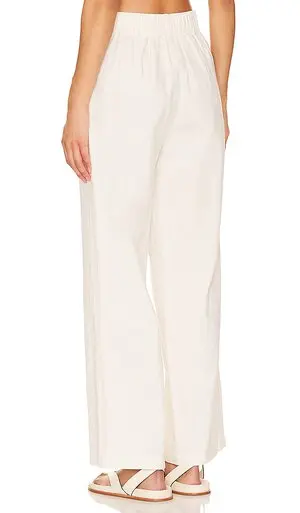 L*Space Rhodes Linen Cotton Blend Wide Leg Pants