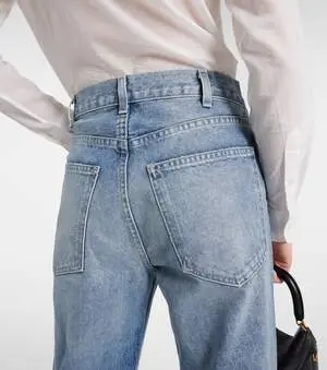 NILI LOTAN Mitchell Low-rise Jeans - Blue