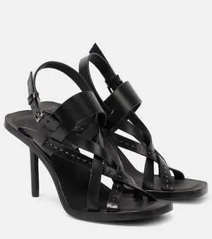 Max Mara Seamhighsan 90 Leather Sandals