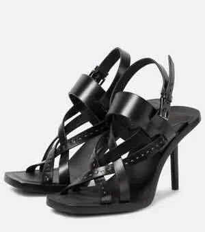 Max Mara Seamhighsan 90 Leather Sandals