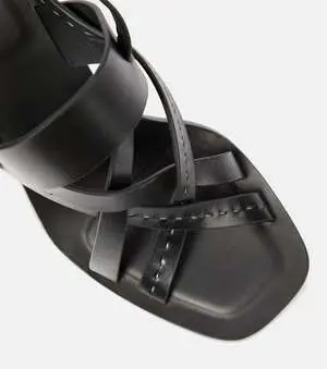 Max Mara Seamhighsan 90 Leather Sandals