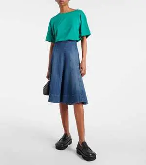 Max Mara Lauto Jersey Top - Green