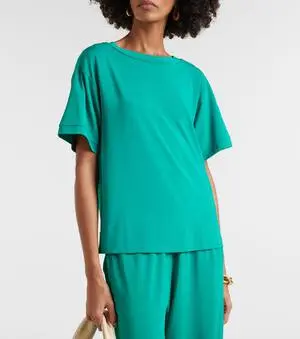 Max Mara Lauto Jersey Top - Green