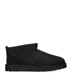 UGG Suede Ultra Mini Boots - Black