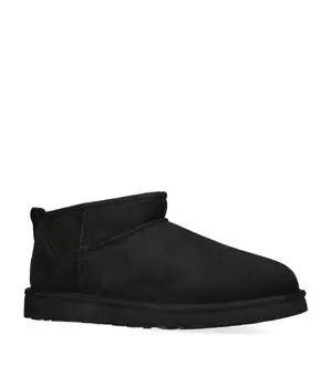 UGG Suede Ultra Mini Boots - Black