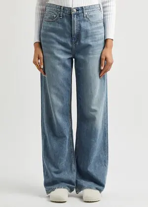 Rag & Bone Logan Wide-leg Jeans - Blue