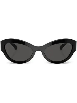 Michael Kors Burano Oval-frame Sunglasses - Black