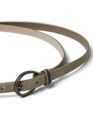 Brunello Cucinelli Monili-detail Suede Belt