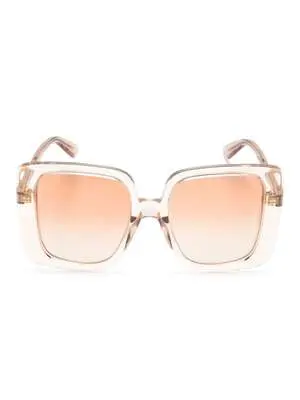 Gucci Gucci Eyewear Oversized Square-Frame Sunglasses Brown
