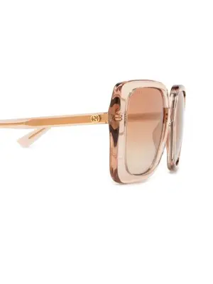 Gucci Oversized Square-frame Sunglasses - Pink