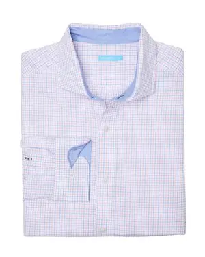 J.McLaughlin J. Mclaughlin Check Drummond Shirt - Purple