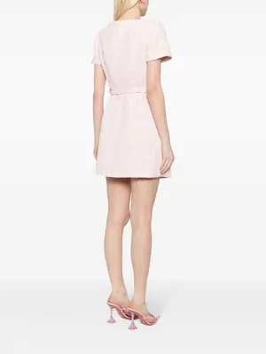 SELF-PORTRAIT Checked Bouclé Minidress