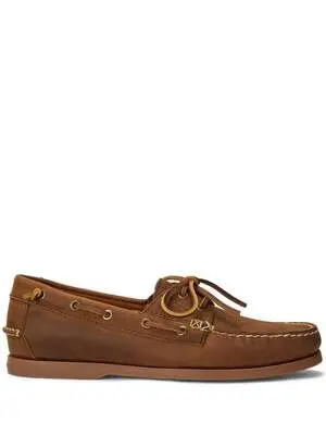 Polo Ralph Lauren Merton Leather Boat Shoes - Brown