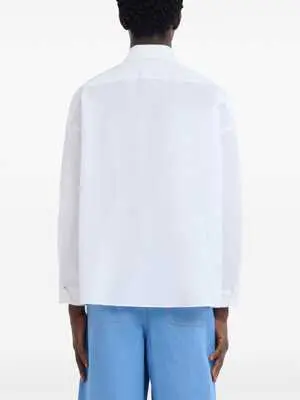 Marni Floral-appliqué Cotton Shirt