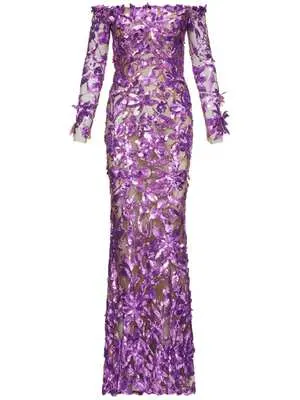 Women's Off-the-Shoulder Long Sleeve Evening Dresses