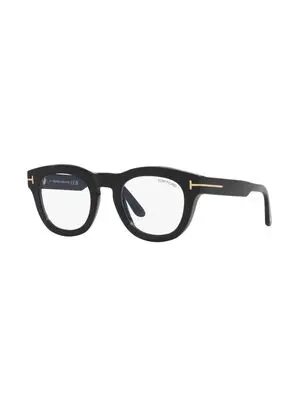 TOM FORD Logo Square-frame Glasses - Black