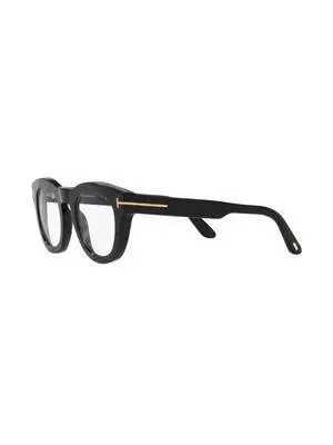 TOM FORD Logo Square-frame Glasses - Black