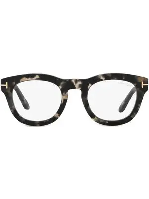 TOM FORD Tortoiseshell Square-frame Glasses - Black