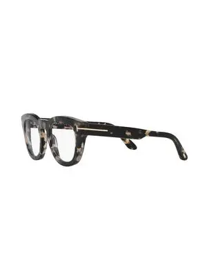 TOM FORD Tortoiseshell Square-frame Glasses - Black
