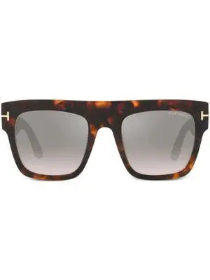 TOM FORD Renne Square-frame Sunglasses - Green