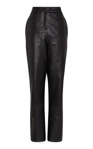 Paris Georgia Tia Straight-leg Leather Pants S Only