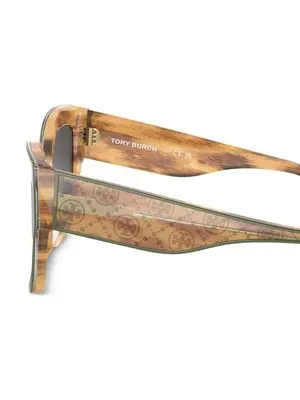 Tory Burch Logo-print Cat-eye Sunglasses