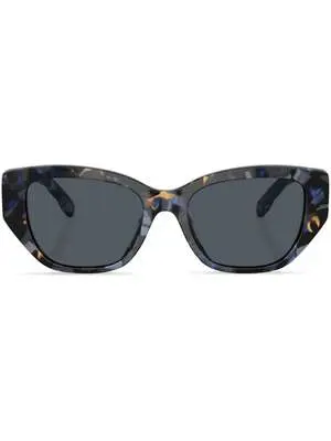 Tory Burch Graphic-print Geometric-frame Sunglasses