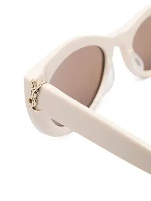 Saint Laurent Cat-eye Frame Sunglasses - Neutrals