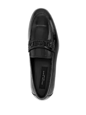 Philipp Plein Croc Effect Leather Loafers