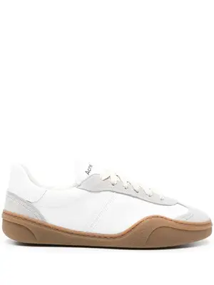 Acne Studios Panelled Leather Sneakers - White