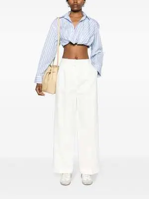 A.p.c. High-rise Wide-leg Trousers - White