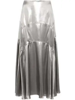 LANVIN Metallic Long Skirt