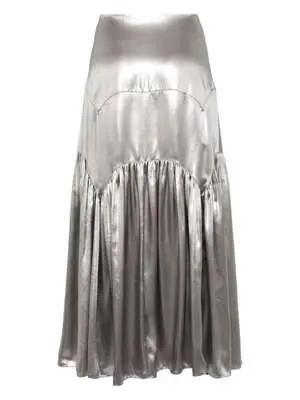 LANVIN Metallic Long Skirt