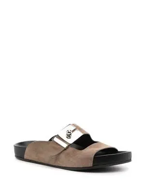LANVIN Side-buckle Leather Sandals