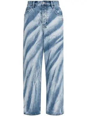 Ksubi Striped Straight-leg Jeans