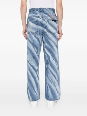 Ksubi Striped Straight-leg Jeans