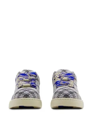 Burberry Check Pattern Sneakers - Neutrals