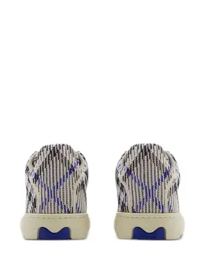 Burberry Check Pattern Sneakers - Neutrals
