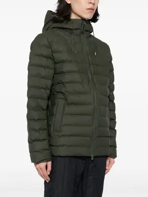 Rains Lohka Hooded Puffer Jacket - Green