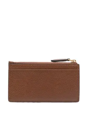 Mulberry Zipped Leather Coin Pouch