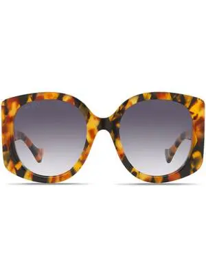 Gucci Oversized Sunglasses - Brown