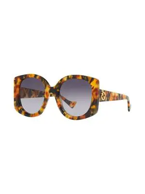Gucci Oversized Sunglasses - Brown