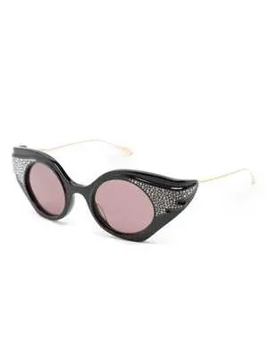 Gucci Crystal-embellished Cat-eye Sunglasses