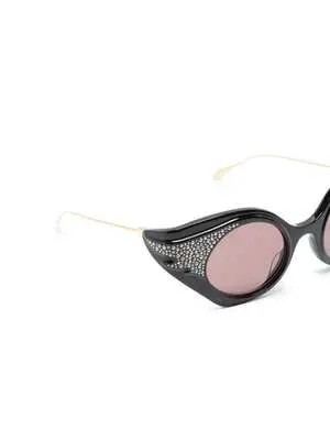 Gucci Crystal-embellished Cat-eye Sunglasses