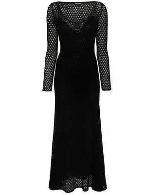 TOM FORD Lurex Crochet Maxi Dress