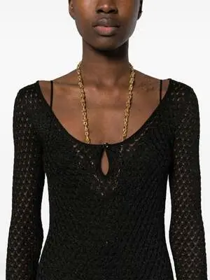 TOM FORD Lurex Crochet Maxi Dress