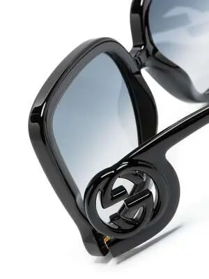 Gucci Interlocking-g Oversize-frame Sunglasses